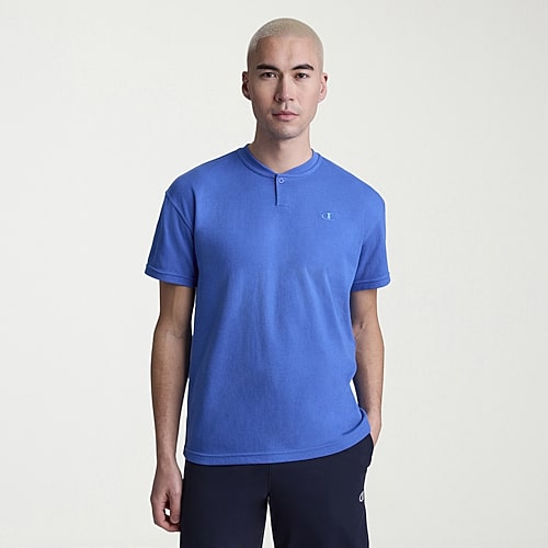 Click here for Champion Mens Short Sleeve Regular Fit Henley Shir... prices