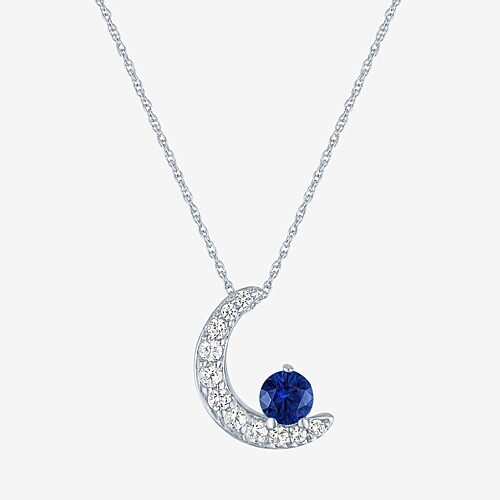 Click here for Womens Lab Created Blue Sapphire Pure Silver Over... prices