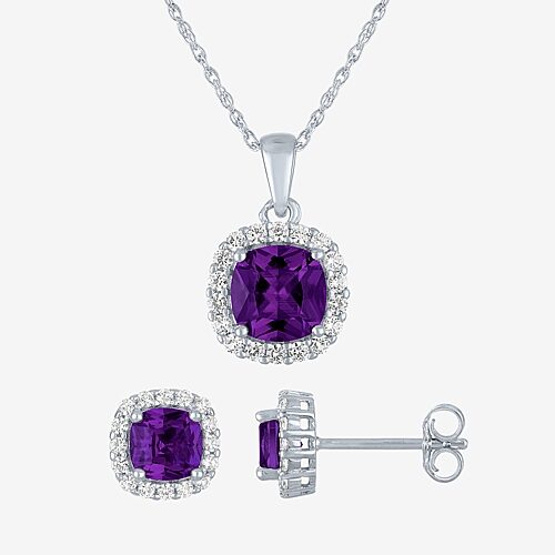 Click here for Gemstone Pure Silver Over Brass 2-pc. Jewelry Set... prices
