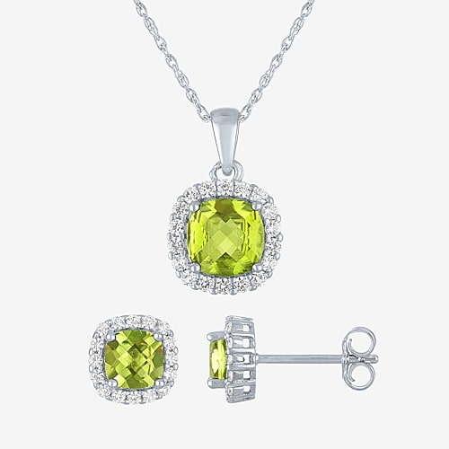 Click here for Gemstone Pure Silver Over Brass 2-pc. Jewelry Set... prices