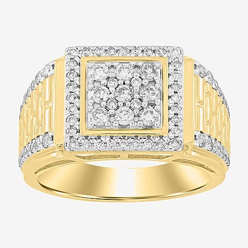 Click here for (I / I2) Mens 1 CT. Natural White Diamond 10K Gold... prices