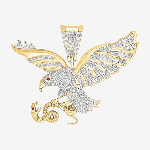 Click here for 1/2 CT. (I / I2) White Diamond 10K Gold Charm  One... prices