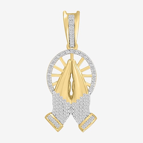 Click here for 1/6 CT. (I / I2) White Diamond 10K Gold Charm  One... prices