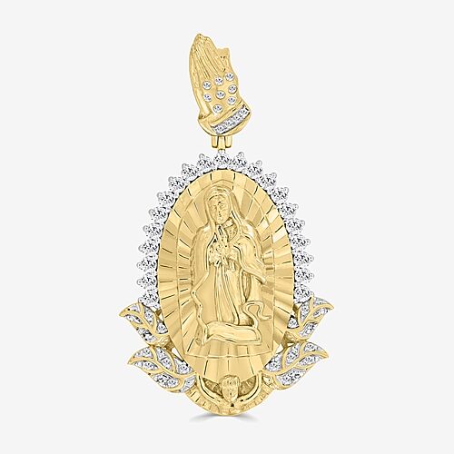 Click here for 1/2 CT. (I / I2-I3) White Diamond 10K Gold Charm... prices