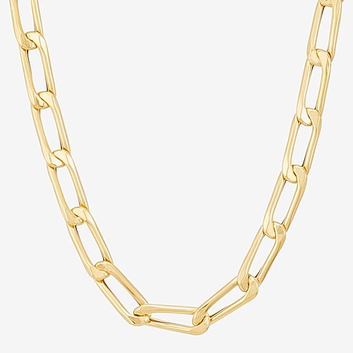 Click here for Made in Italy Unisex Adult 10K Gold 18 Inch Link C... prices