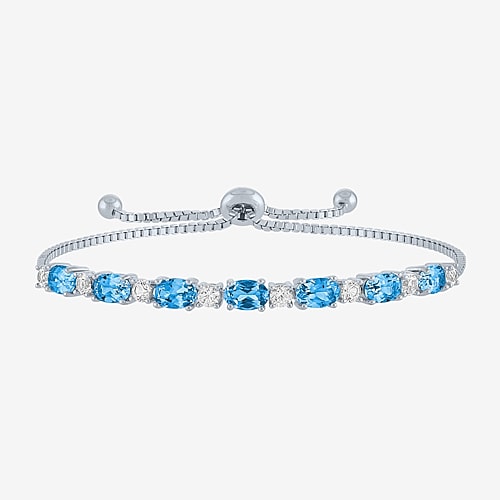 Click here for Gemstone Pure Silver Over Brass Bolo Bracelet  One... prices