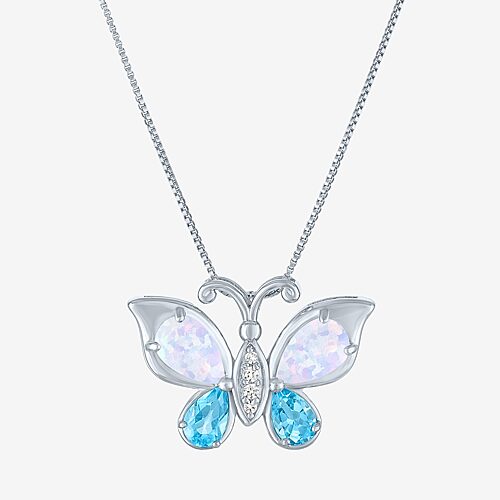 Click here for Womens Lab Created White Opal Pure Silver Over Bra... prices