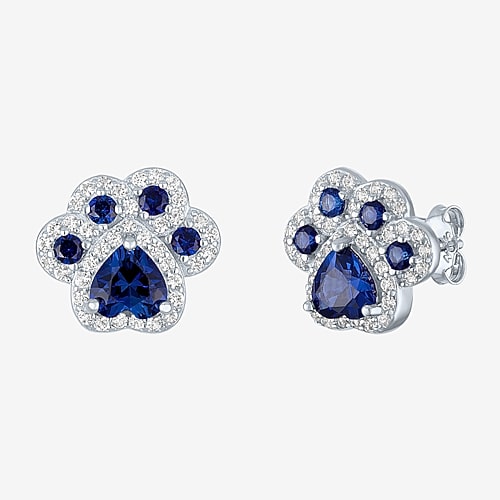 Click here for Lab Created Blue Sapphire 4mm Stud Earrings  One S... prices