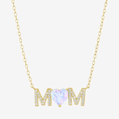 Click here for Womens Lab Created White Opal 14K Gold Over Brass... prices