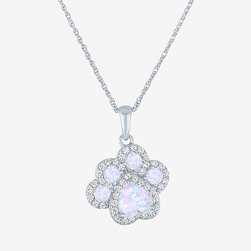 Click here for Womens Lab Created White Opal Pure Silver Over Bra... prices