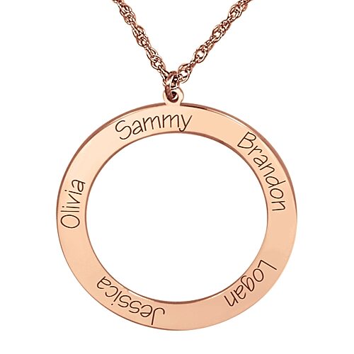 Click here for Personalized Open Circle Names Pendant Necklace  O... prices