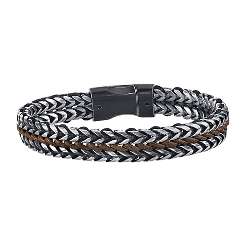 Click here for Mens Stainless Steel 8 1/2 Inch Link Bracelet  One... prices