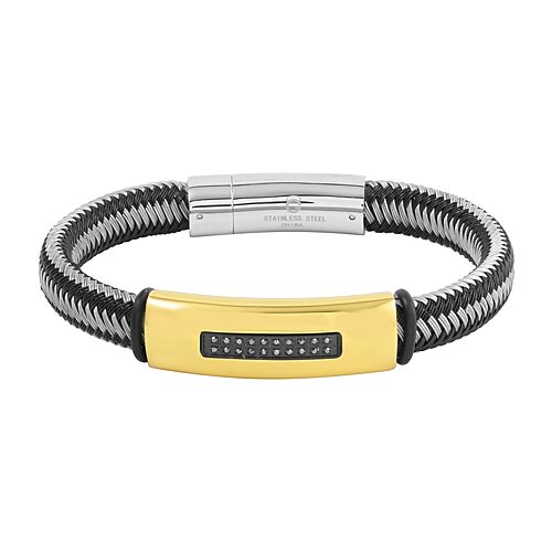 Click here for Mens Stainless Steel 8 1/4 Inch Solid Chain Bracel... prices