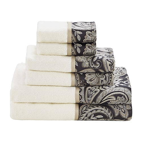 Click here for Madison Park Aubrey 6-Pc Jacquard Bath Towel Set -... prices