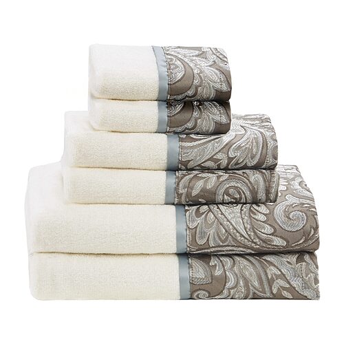 Click here for Madison Park Aubrey 6-Pc Jacquard Bath Towel Set -... prices