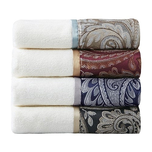 Click here for Madison Park Aubrey 6-Pc Jacquard Bath Towel Set -... prices