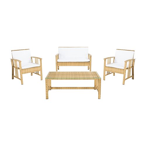 Click here for Reslor 4PC Living Set - Natural/white prices