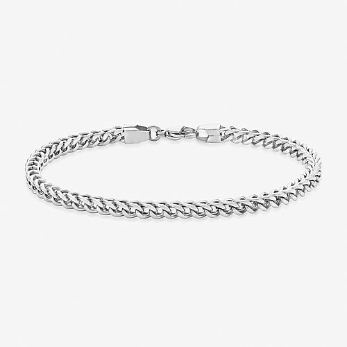 Click here for Mens Brushed Stainless Steel 22mm Foxtail Bracelet... prices