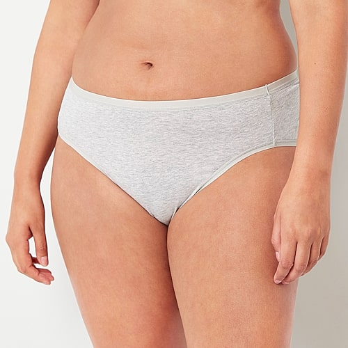 Click here for Ambrielle Cotton High Cut Panty  X-large  Gray prices