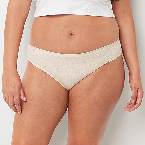 Click here for Ambrielle Cotton Bikini Panty  1x  Brown prices