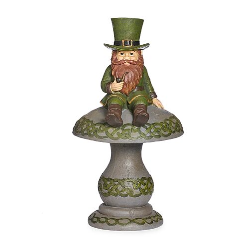 Roman 16.5in Solar Leprechaun  One Size  Gray