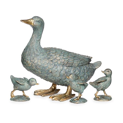 Click here for Roman 11in Duck Statue 4-pc.  One Size  Gray prices