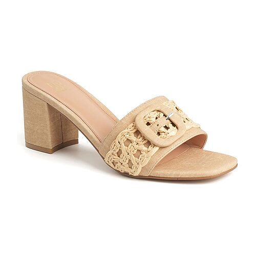 Click here for New York & Company Womens Lana Slides Sandals - Na... prices