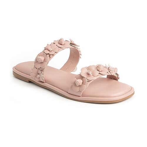 Click here for New York & Company Womens Poppy Slides Sandals - P... prices