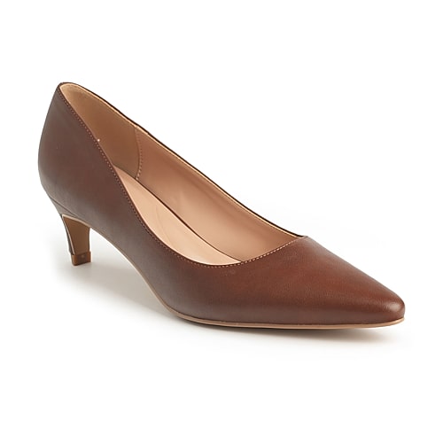 Click here for Womens Kaelyn Kitten Heel Pump - Brown prices