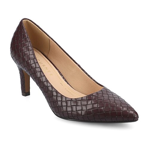 Journee Collection Womens Scylee Pointed Toe Dress Pumps - Oxblood Wo