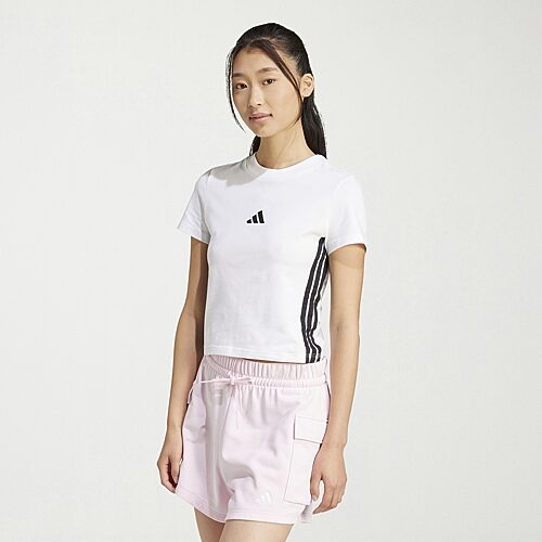 Click here for adidas Womens Essentials Slim-Fit Short-Sleeve Bab... prices