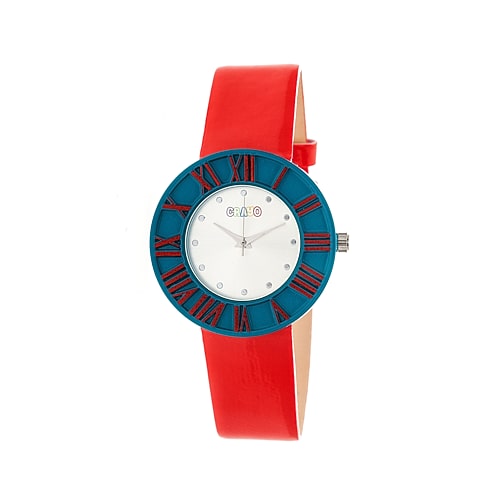 Click here for Crayo Womens Prestige Red Strap Watch Cracr3107  O... prices