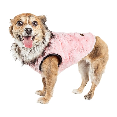 Click here for Pet Life  Luxe Pinkachew Charming Designer Mink Fu... prices
