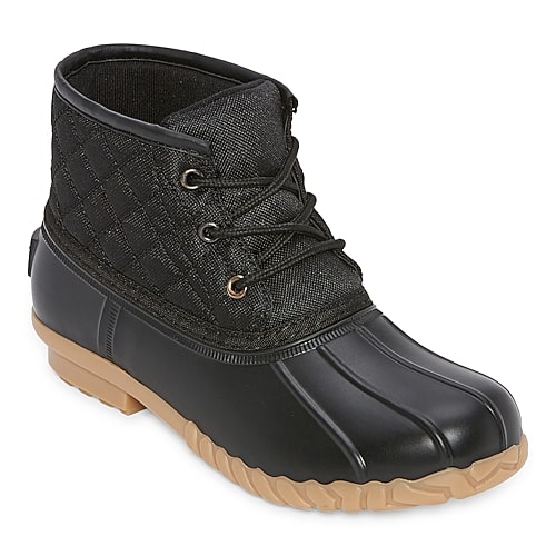 Click here for St. Johns Bay Womens Denton Flat Heel Rain Boots... prices
