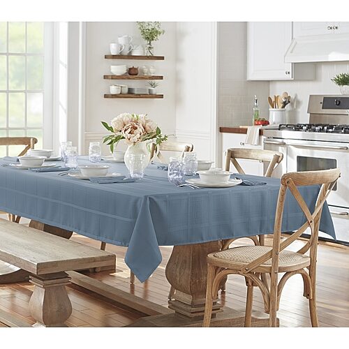 Click here for Elrene Elegance Plaid 52 X 70 Tablecloth - Blue Sh... prices