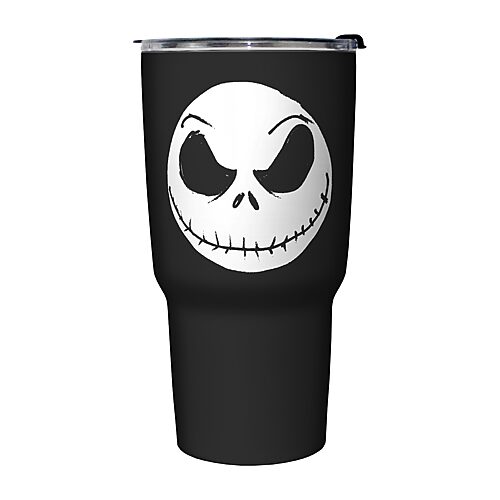 Disney Collection Nightmare Before Christmas Big Face Jack 27 Oz Stainless Steel Travel Mug  One Size  Black