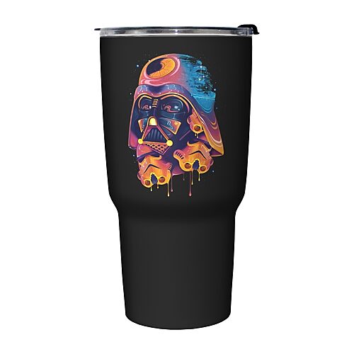 Disney Collection Star Wars Color Melted Vader 27 Oz Stainless Steel Travel Mug  One Size  Black