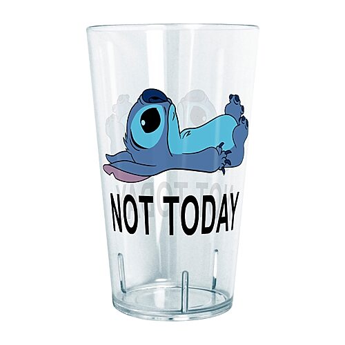 Disney Collection Not Today Stitch 24 Oz Tritan Cup 4pc Set  One Size  Clear