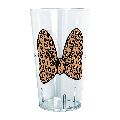 Disney Collection Mickey and Friends Animal Print Bow 24 Oz Tritan Cup 4pc Set  One Size  Clear