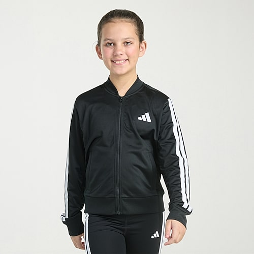 Click here for Girls (7-16) adidas(R) Essential Tricot Bomber Jac... prices