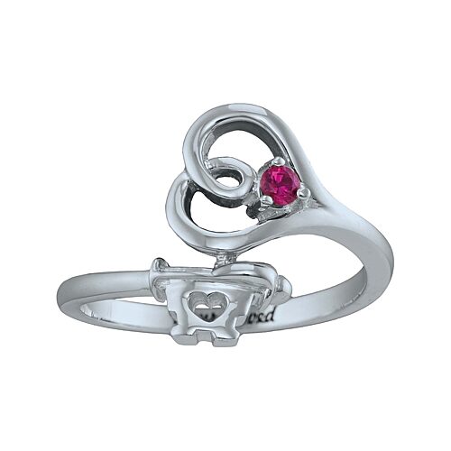 Click here for Personalized Simulated Birthstone Engraved Key Rin... prices