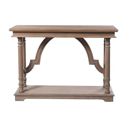 Click here for StyleCraft Gray Wash Wood Trestle Console Table  O... prices