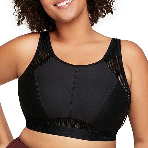 Click here for Glamorise No-Sweat Mesh Sports Wirefree Bra-1068... prices