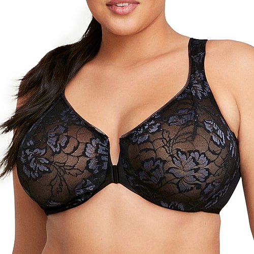Click here for Glamorise Lacey T-Back Front-Closure WonderWire Un... prices