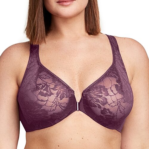 Click here for Glamorise Lacey T-Back Front-Closure WonderWire Un... prices
