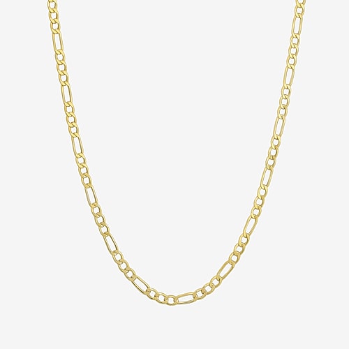 Click here for 10K Yellow Gold 3.9mm 20-22 Figaro Chain  One Size prices
