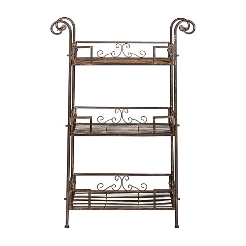 Pitmann Outdoor 3 Tier Shelf - Brown
