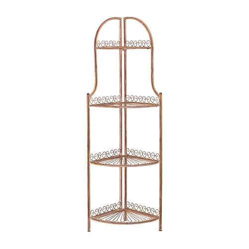 Click here for Abarrane 4 Tier Corner Shelf - Orange prices