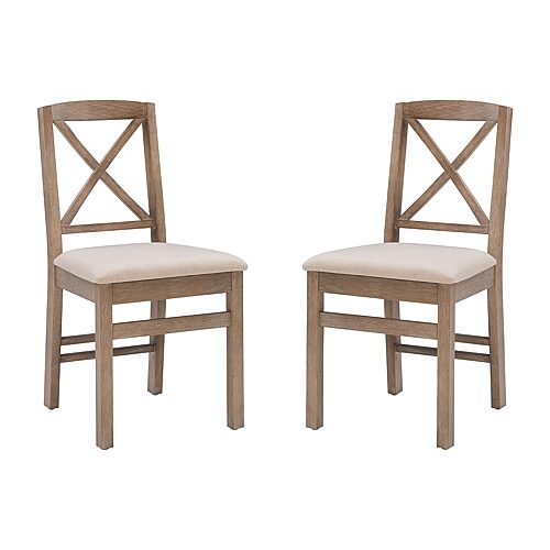 Click here for Linon Tarlton 2-pc. Dining Chair  One Size  Brown prices