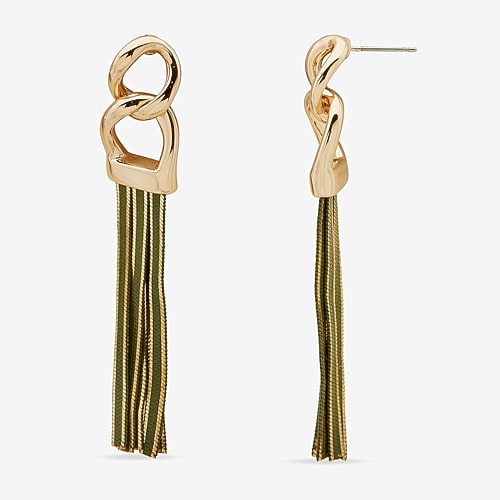 Click here for Worthington Gold Tone Womens Drop Earrings  One Si... prices
